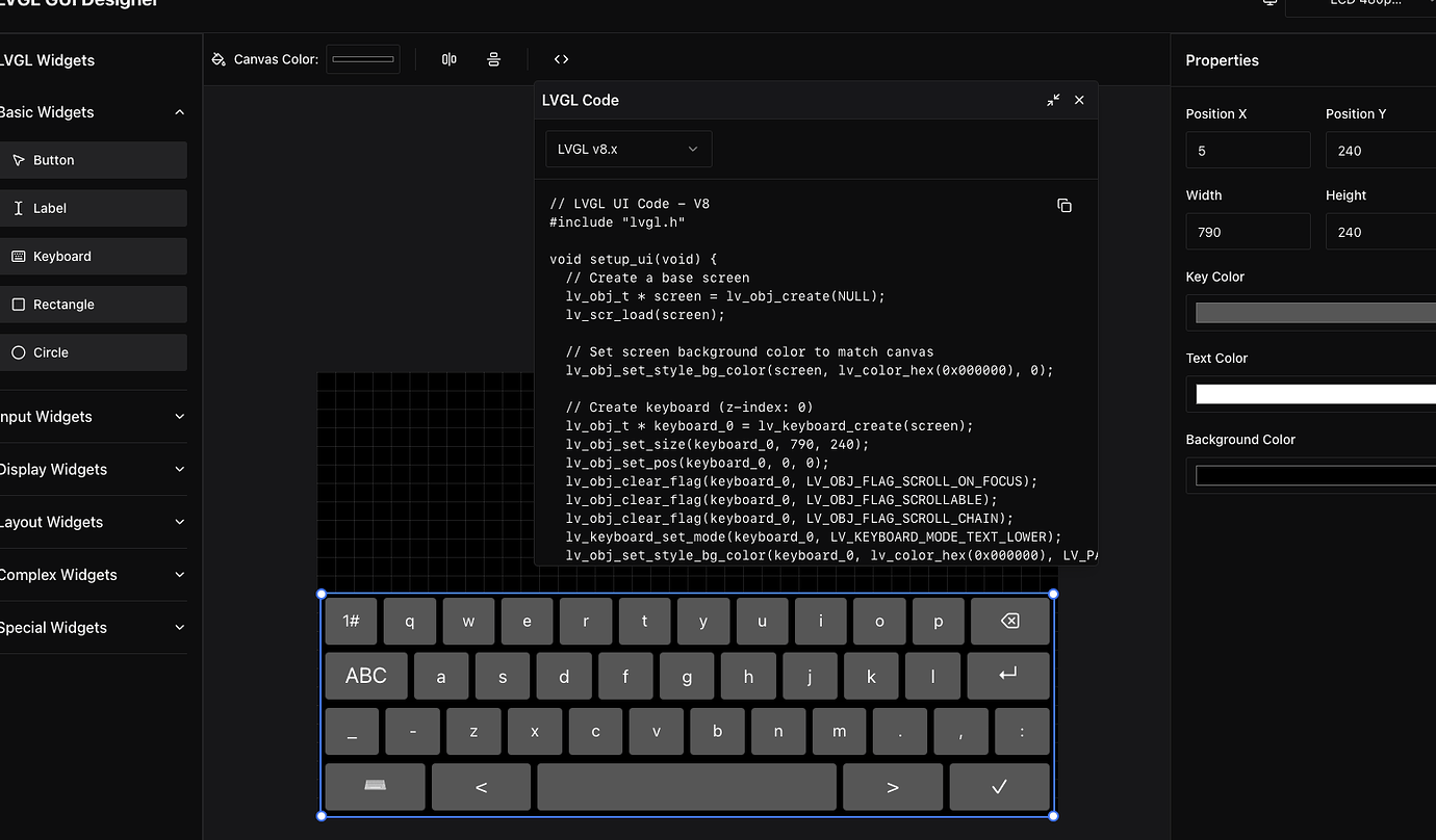 Early Preview of a Drag-and-Drop LVGL GUI Builder – Looking for ...