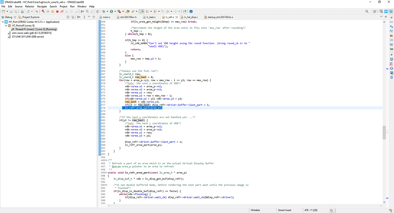 Lv_task_handler() never returns - Get started - LVGL Forum