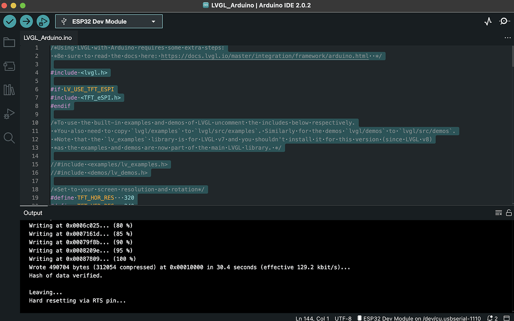 ESP32-3248S035 LVGL_arduino example showing black screen - Get started ...