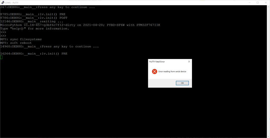 V7.10.1 - stm32 - soft reset problem - Micropython - LVGL Forum