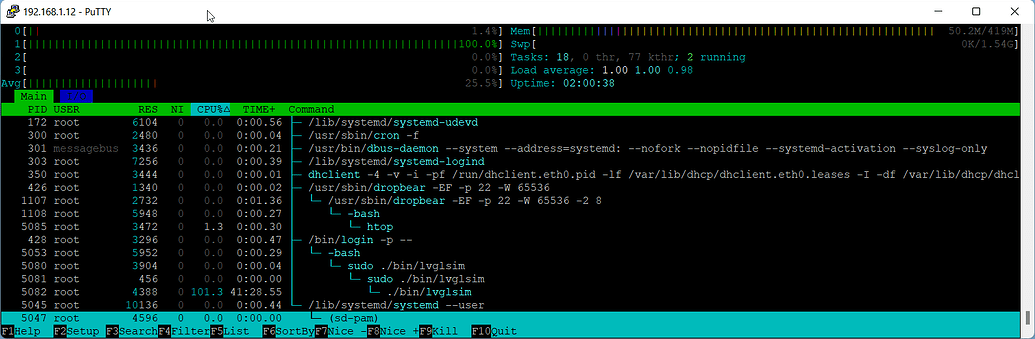 RPi Zero 2W lvglsim 100% core usage - How-to - LVGL Forum