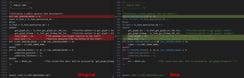 New FONT from Online Font Converter not building - How-to - LVGL Forum