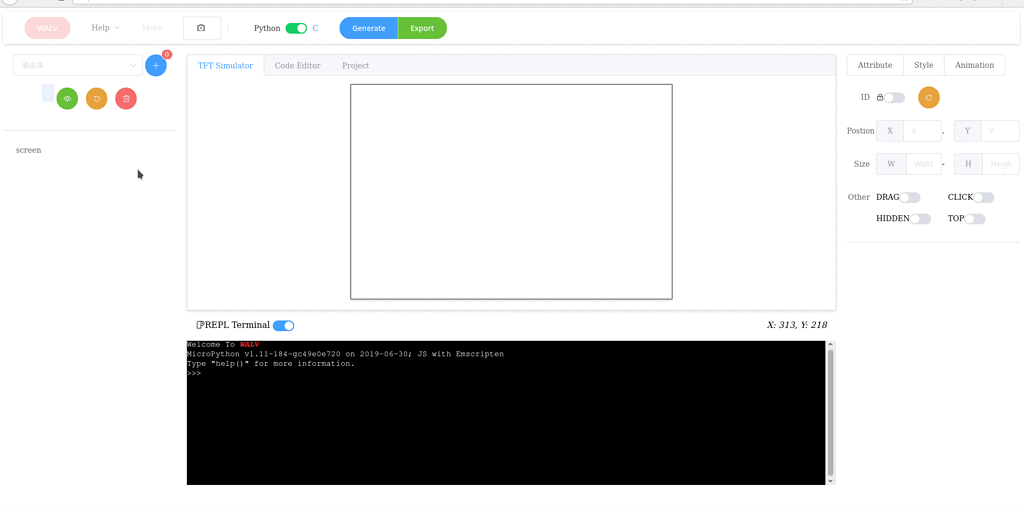 [walv] An Online GUI Designer for LittlevGL - My projects - LVGL Forum