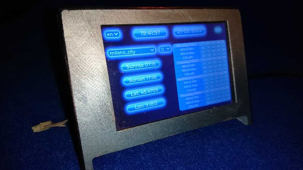 A precision table clock with wind advisor - My projects - LVGL Forum