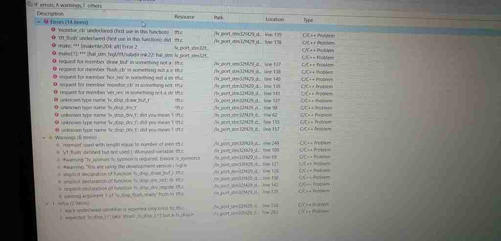 Porting lvgl I need help - Get started - LVGL Forum