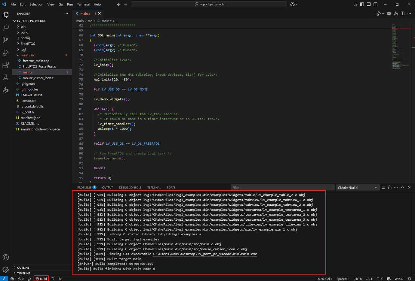 （Chinese Tutorial）手把手、轻松实现Windows+vscode环境开发LVGL - Get started - LVGL Forum