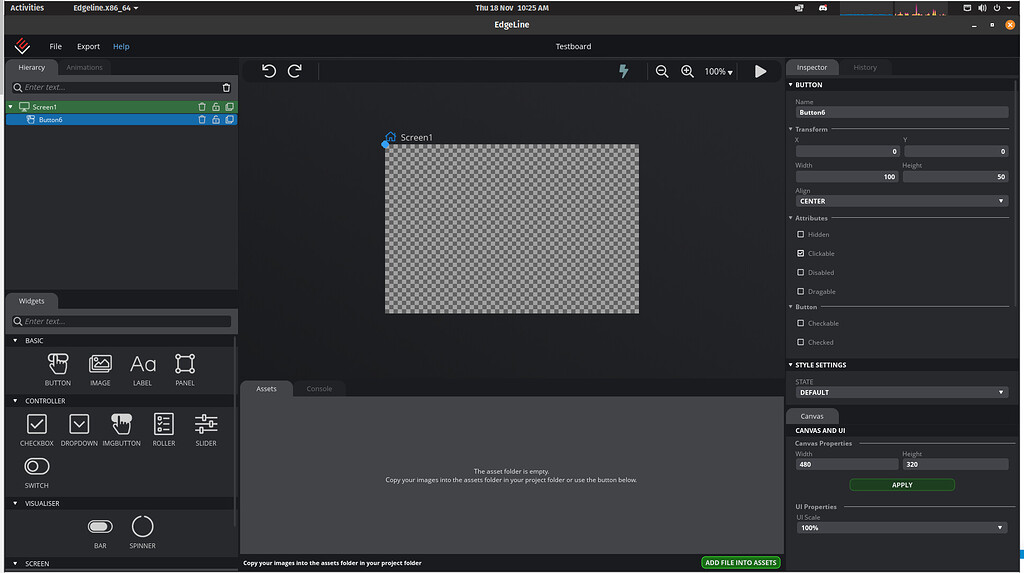 BUG: All controls are displayed in top left with zero size - EdgeLine (archived) - LVGL Forum
