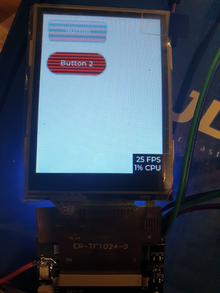 BG color of button is flickering - Get started - LVGL Forum
