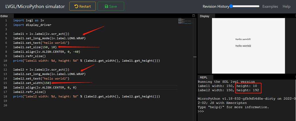 In LV_LABEL_LONG_WRAP mode, the height of label is not precise as it need - General discussion ...