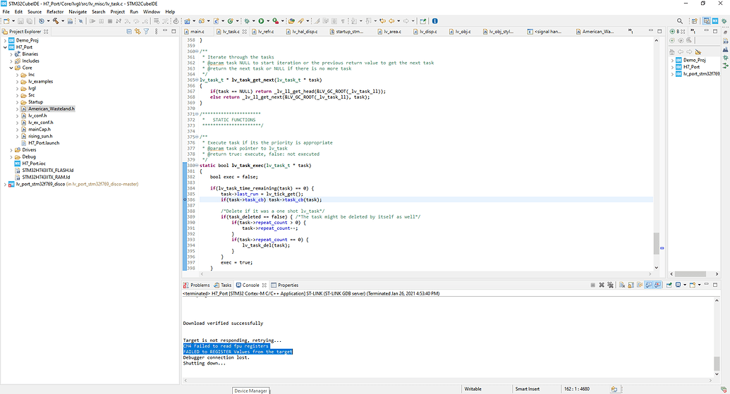 Porting LVGL to STM32H7 - Get started - LVGL Forum