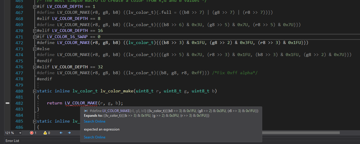 Visual Studio 2019 Compile Errors Get Started LVGL Forum
